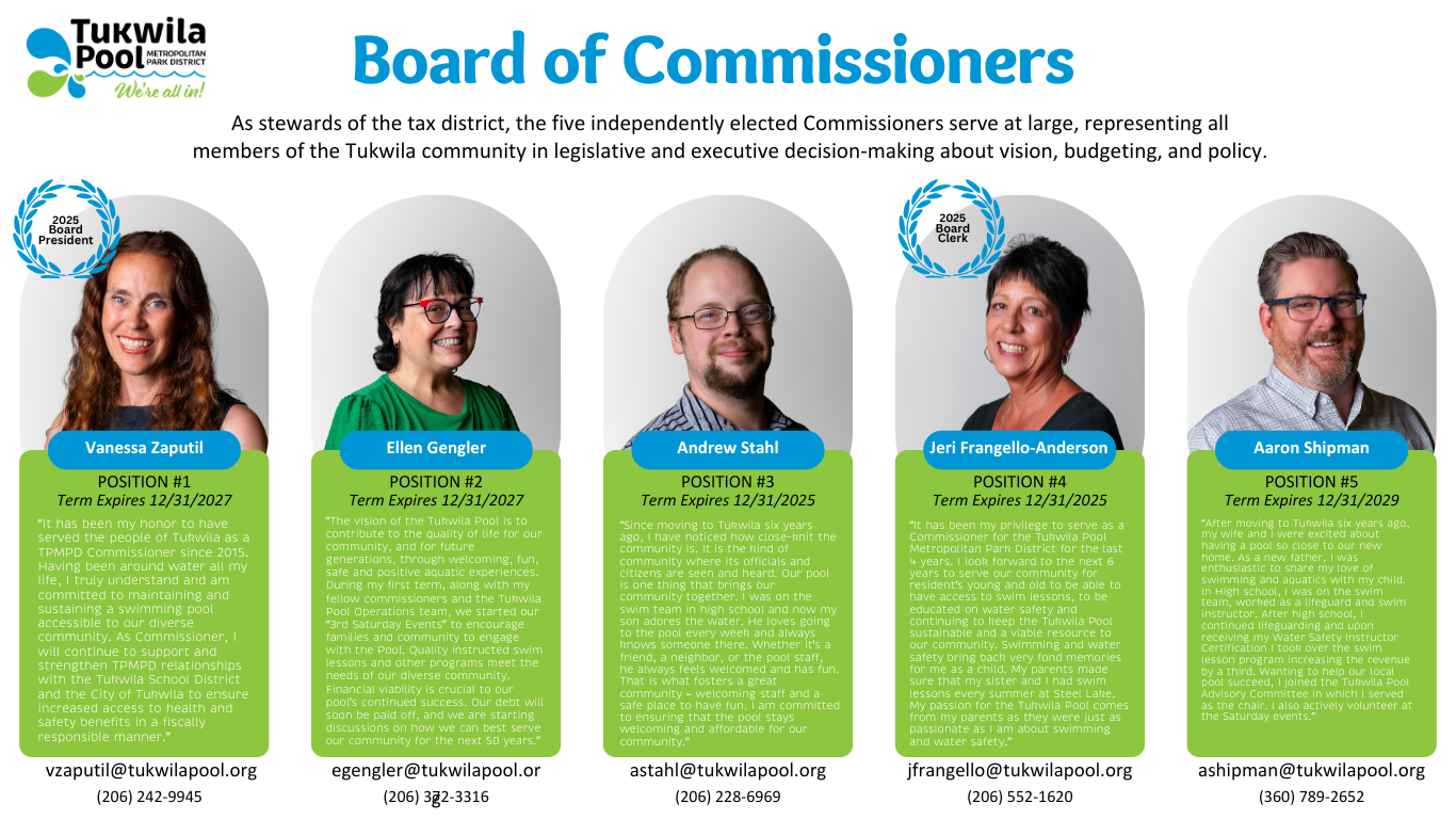 Tukwila Pool MPD Board of Commissioners - Tukwila Pool
